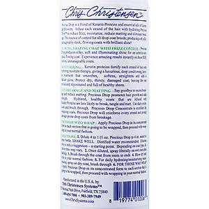 Chris Christensen Precious Drop Concentrate Dog Conditioner, Groom Like a Professional, Reduces Frizz & Matting, 16 oz