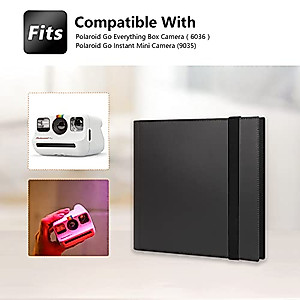 Polaroid Go Photo Album, Polaroid Albums 192 Pictures for Polaroid Go Instant Mini Camera, Photo Album for Polaroid Go Film and Polaroid Go Instant Mini Camera（Black）