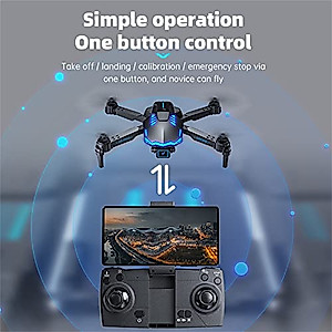 Foldable RC Quadcopter Drone With Single 4K FPV Camera For Kids And Adults, Mini RC Airplane WiFi RC Drone, One Button Start, Smart Obstacle Avoidance, Mutifunctional Helicopter