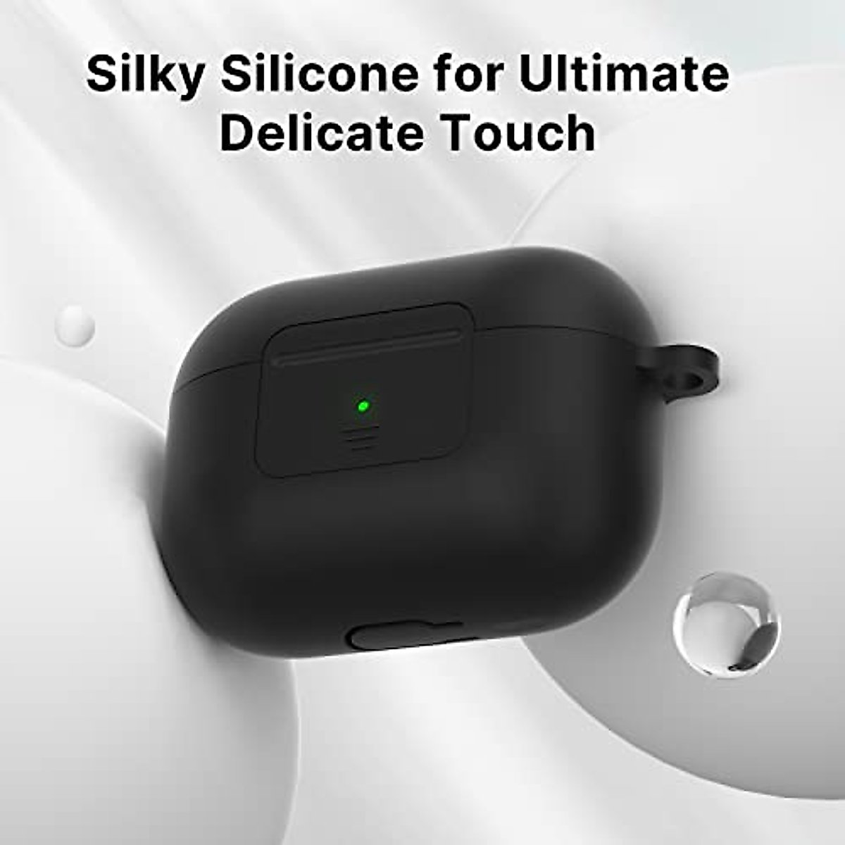 FUNLINK for Airpods 3rd Generation Case, [Upgrade Secure Lock] AirPods 3 Case Cover Shockproof Silicone Skin Protective Case for Apple Airpod Gen 3 with Keychain