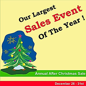 BANNER BUZZ MAKE IT VISIBLE Largest Sales Event of The Year Banner, Annual Sale Advertising Banner Sign, 11 Oz Vinyl, Metal Grommets & Hemmed Edges, Perfect for Outdoor Business Decor (4' X 2')