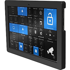 Smart Home Mount Tablet Wall Mount Kit with Integrated Power Cable - Fits Fire 10 - Black