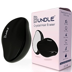 CRYSTAL HAIR ERASER MAGIC REMOVER DEVICE FOR WOMEN RAZOR SHAVELESS LEG HAIR REMOVAL PAINLESS BLACK
