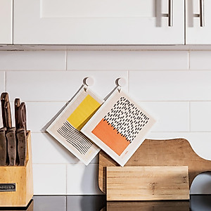 MAISONOVO Swedish Dishcloths | Swedish Dish Towels - Abstract Docle(B) Pack of 2 | Reusable Paper Towels | Reusable Dishcloths | Swedish Dishcloths for Kitchen