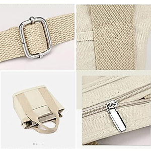 Gpmsign Travel Bag, Large Capacity Multi-Pocket Handbag, Womens Lightweight Canvas Tote Purse with Zipper (Dark Blue)