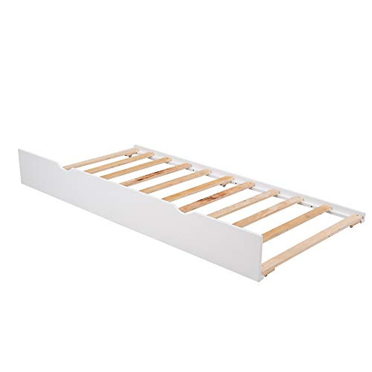 OYN Wooden Twin Multi-Functional Daybed Frame Set with X Headboard,Storage Drawers and Trundle for Children Teen Boys and Girls, White