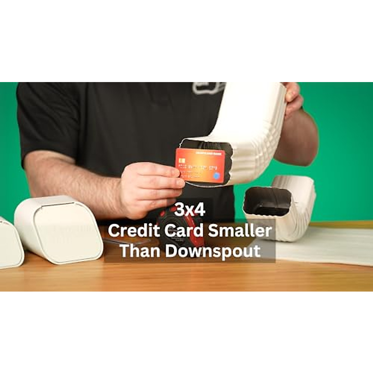 GutterGate 3"x4" Type-A White Gutter Downspout Extension Accessory (MADE in The USA)