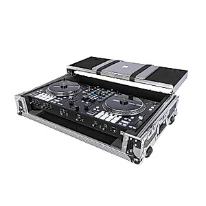 Headliner Los Angeles Flight Case for Rane One w/Laptop Platform and Wheels,Black,HL10005