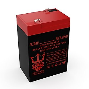Exit Sign Battery 6V 4.5Ah Backup by Neptune - 2 Pack