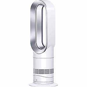 Dyson Hot+Cool AM09 Tower Bladeless Fan Heater - White/Silver (Renewed)