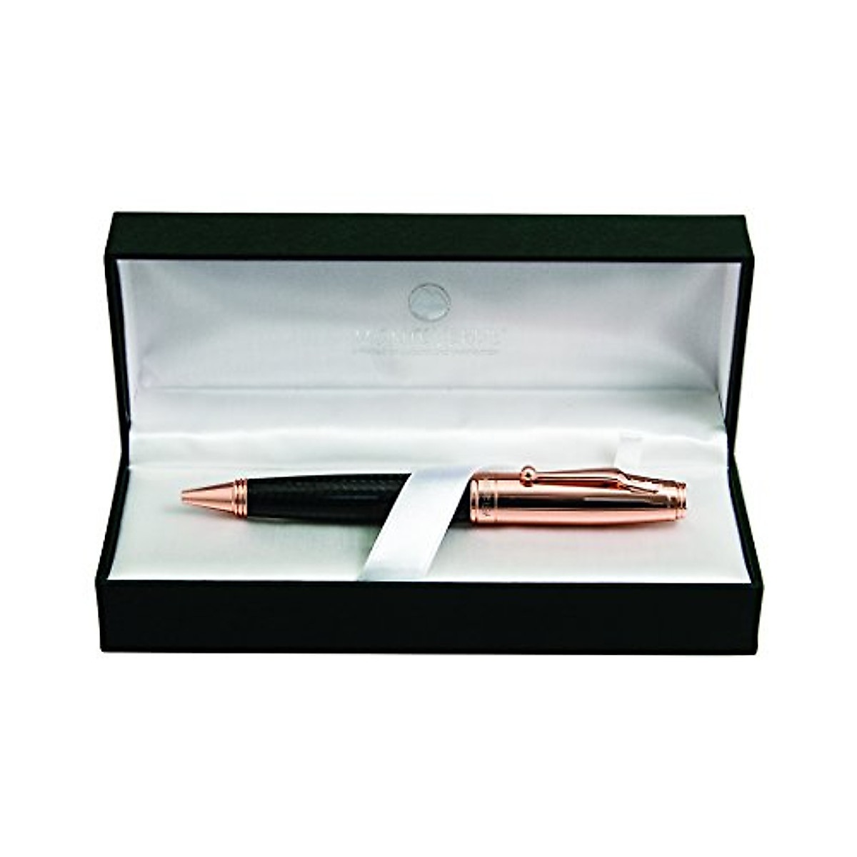 Monteverde Invincia Rose Gold with Black Carbon Fiber Ballpoint Pen (MV40060)