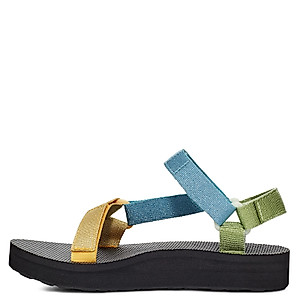 Teva Women's Midform Universal Sandal, Metallic Blue Multi, 5