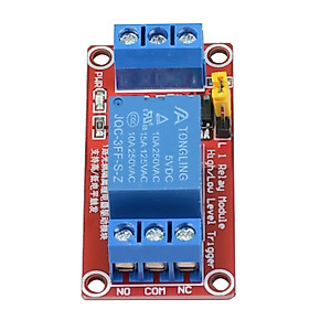 OCTSEPCY 5pcs 5V Relay Module 1 Channel with Optocoupler Isolation High/Low Level Trigger for ESP32, ESP8266, Raspberry Pi