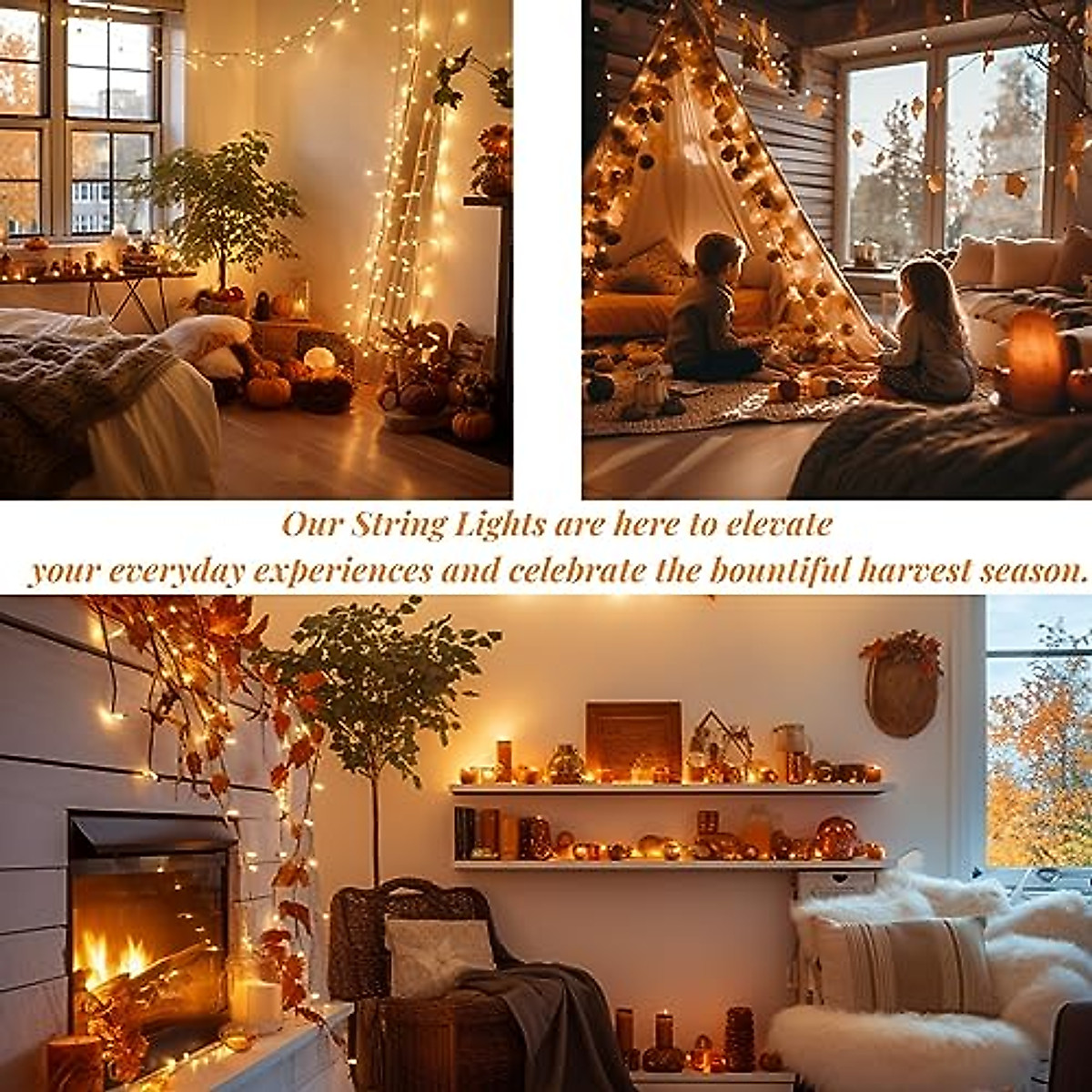 JMEXSUSS 168FT 600 LED Christmas Lights Outdoor Waterproof 8 Modes Indoor Christmas String Lights Warm White Christmas Tree Lights Plug in for Room Bedroom Wedding Party Holiday Decorations.