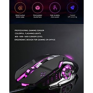 7KEYS One-Handed Gaming Keyboard RGB Backlit, 35 Keys Ergonomic Mini Keyboard with Wrist Rest, Half Keyboard for PC Gaming (Keypad Set B)