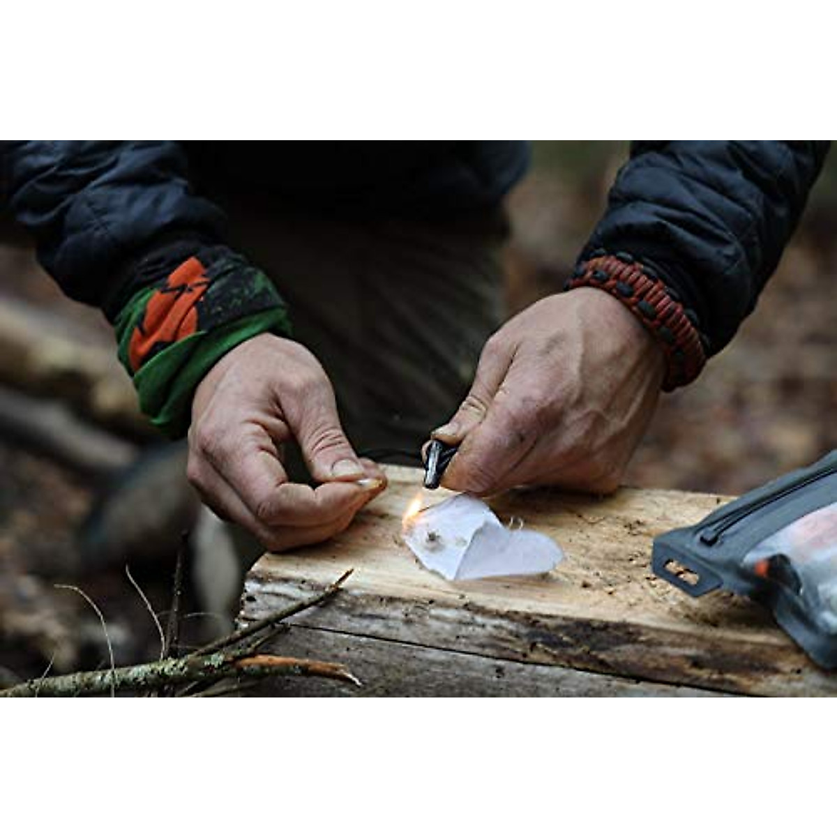 Go Prepared Survival GOP676 Spartan Fire Multi-Use Tinder, White