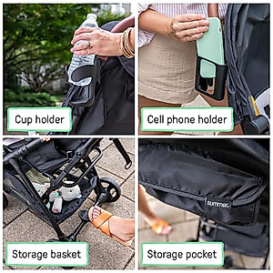 Summer by Ingenuity 3Dquickclose CS+ Compact Fold Stroller, Car-Seat Compatible, Lightweight Stroller with Oversized Canopy, Extra-Large Storage
