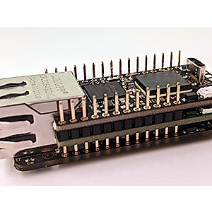 Silicognition M4-Shim - Feather M4 That fits on top of The PoE-FeatherWing for Ultra-Compact PoE Builds (Vertical USB)