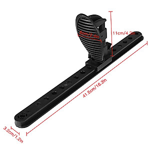 LIXADA Adjustable Kayak Foot Pegs Foot Brace Pedals, Black