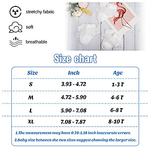 6 Pairs Toddler Baby Girls Ruffle Lace Trims Socks Princess Dress Bowknot Cotton White Ankle Soft Frily Socks Kids Child 4-6T