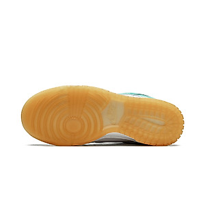 Nike Womens W Dunk Low DV2190 100 - Size 9W, White/Turquoise-orange, 9