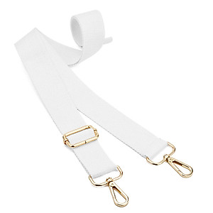 DEVPSISRWide Shoulder Strap Replacement Adjustable Belt Canvas Bag Crossbody Handbag (White)