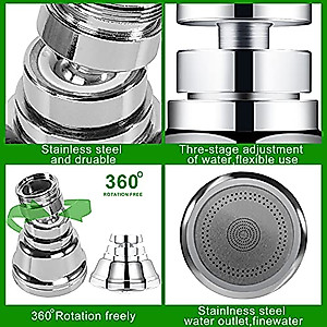 RAFSON Kitchen Faucet Sprayer Head Attachment 360° Rotatable Soild Brass Moveable Kitchen Tap Head High Pressure Faucet Booster Easy to Wash Dishes Wash Vegetables and Wash Fruits