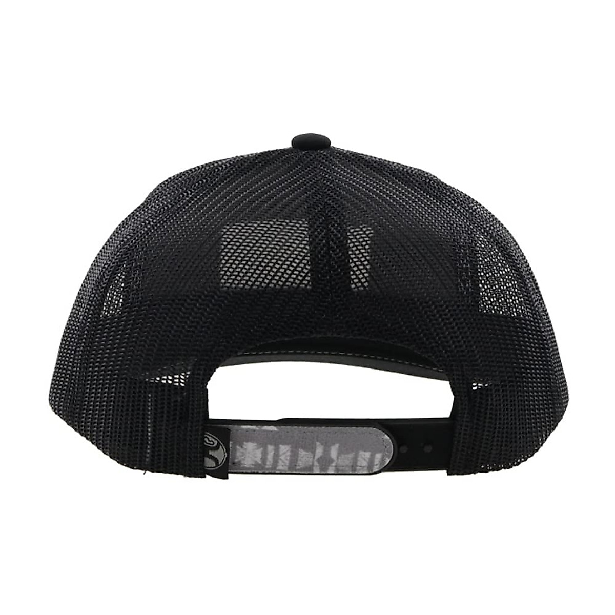 HOOEY Doc Adjustable Mesh Back Trucker Hat with Logo Patch (Grey/Black)