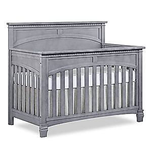 Evolur Santa Fe 5-in-1 Convertible Crib, Storm Grey