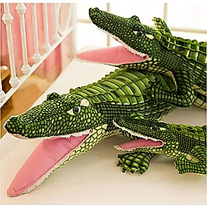 XICHEN® 39" Lifesize Green Adorable Crocodile Soft Plush Toys, Large Stuffed Animals