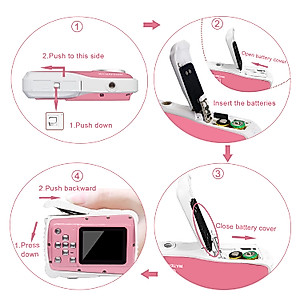 YEEIN 10FT Waterproof Digital Camera for Kids 21MP Underwater Camera with 32G SD Card, 8X Digital Zoom Point and Shoot Camera for Boys and Girls