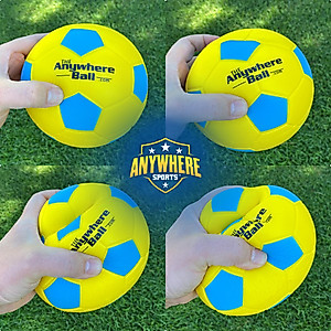 Kids Foam Soccer Ball - Super Soft for Junior Soccer - Yellow