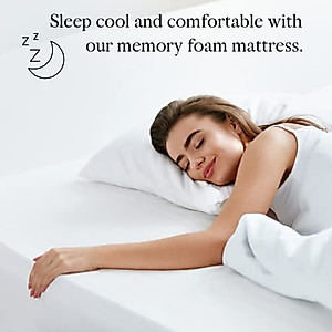 Sleep Touch Queen Mattress - 10 Inch Gel-Infused Memory Foam Mattress, for Queen Bed Frame, Medium Firm, Bed-in-a-Box, Made in USA
