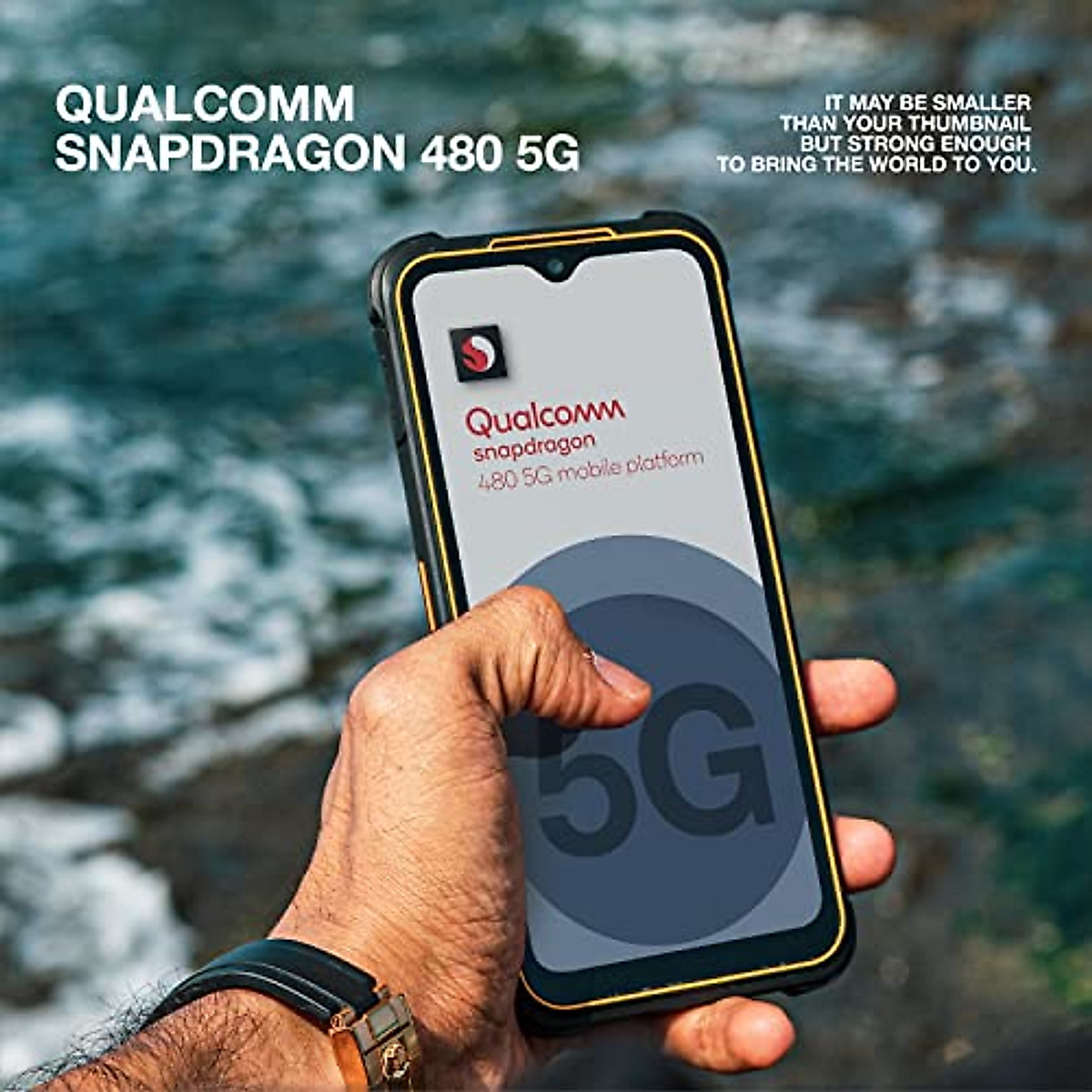 AGM Glory G1S Rugged Smartphone 5G Rugged Phone Unlocked 8GB RAM 128GB ROM with Snapdragon 480, 256x192 Thermal Imaging Camera 25 FPS, 5500mAh, Android 11, 6.53" FHD+, Dual Torch, IP68 Waterproof