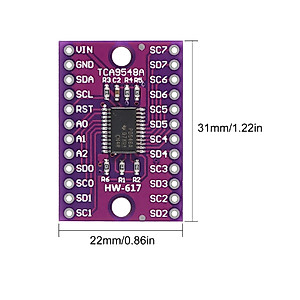 DORHEA 10Pcs TCA9548A I2C IIC Multiplexer Breakout Board Module 8 Channel Expansion Development Board