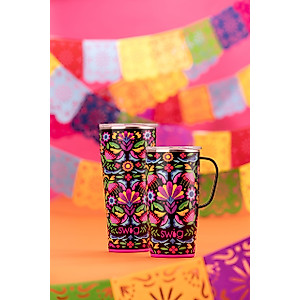 Swig Life Caliente Mega Set | 40oz Travel Mug with Handle and Lid + 32oz Triple Insulated Tumbler with Lid | Stainless Steel, Dishwasher Safe, Cup Holder Friendly Mug