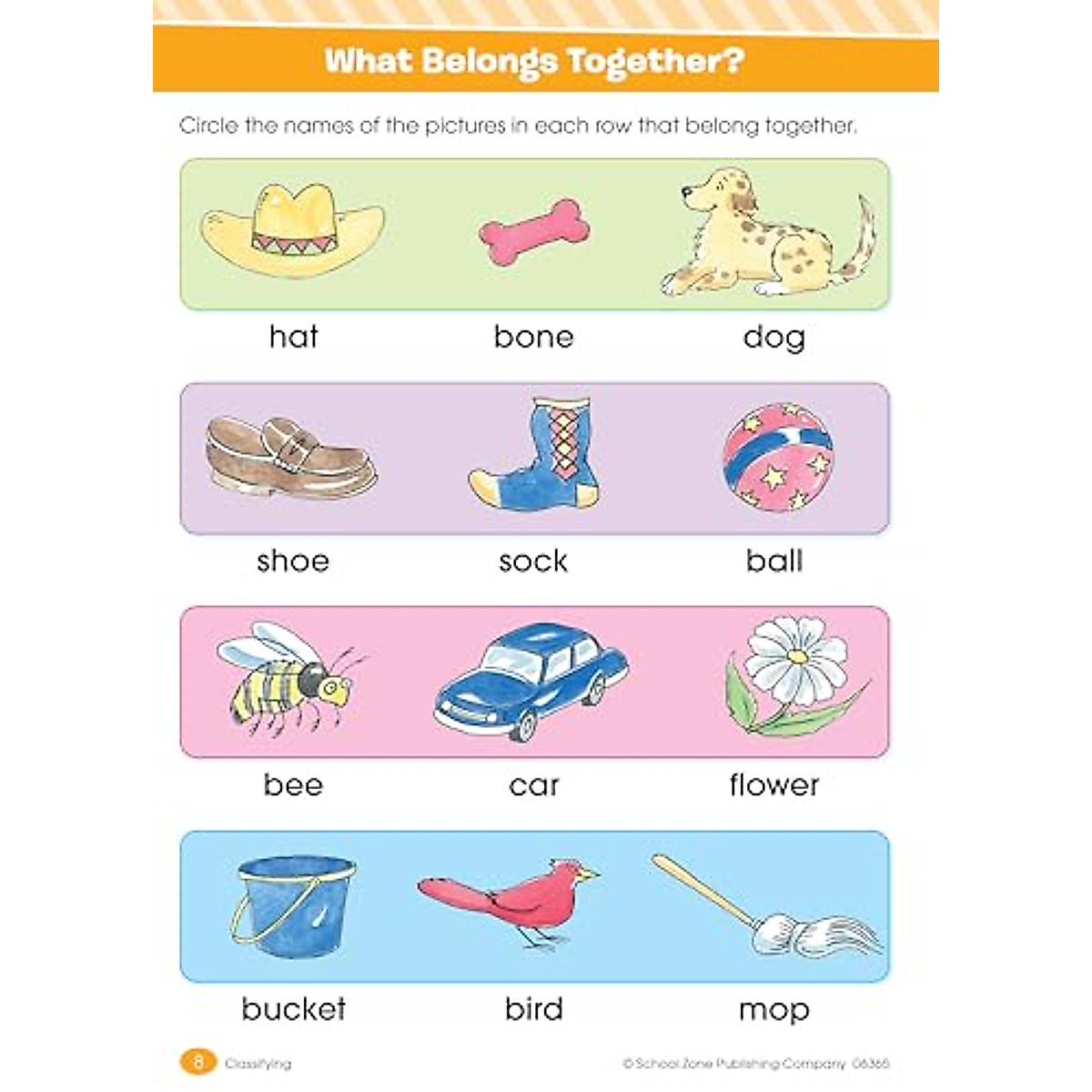 School Zone - Big Reading 1-2 Workbook - 320 Pages, Ages 6 to 8, 1st Grade, 2nd Grade, Story Order, Parts of Speech, Comprehension, Phonics, Vowels, and More (School Zone Big Workbook Series)