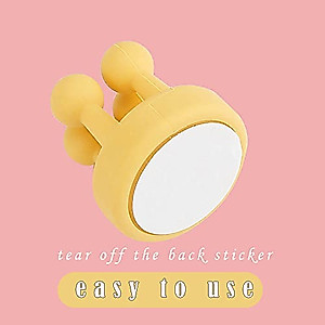 FISHEVO 12PCS Self Adhesive Silicone Hooks, Shower Razor Holder Hooks, Wall Mounted Plug Holder Hooks, Shower Wall Hooks for Hanging Towel