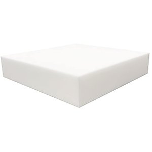 Foamy Foam High Density 6 inch Thick, 24 inch Wide, 24 inch Long Upholstery Foam, Cushion Replacement