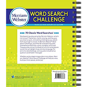 Brain Games - Merriam-Webster Word Search Challenge: Stretch Your Brain and Build Your Word Skills