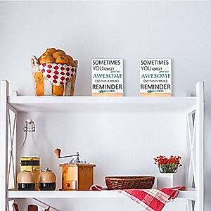 Inspirational Quotes Desk Decor Gifts for Women Sometimes You Forget You Are Awesome Office Motivational Desk Decor Best Friend Encouragement Cheer up Gifts Office Inspiration Plaque Desk Decor