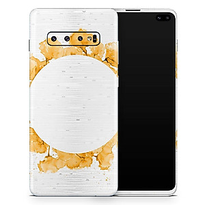 DesignSkinz Karamfila Yellow & Gray Floral V13 Protective Vinyl Decal Wrap Skin Cover Compatible with The Samsung Galaxy S20 (Screen Trim & Back Glass Skin)