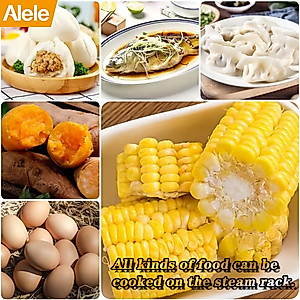 Steam Rack Trivet Stainless Steel Steaming Rack Electric Pressure Cooker steam rack Stand Diameter 6" 3Pack