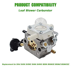ALL-CARB Carburetor Replacement for Stihl BG86 SH56 SH56C SH86 SH86C C1M-S261B Leaf Blower