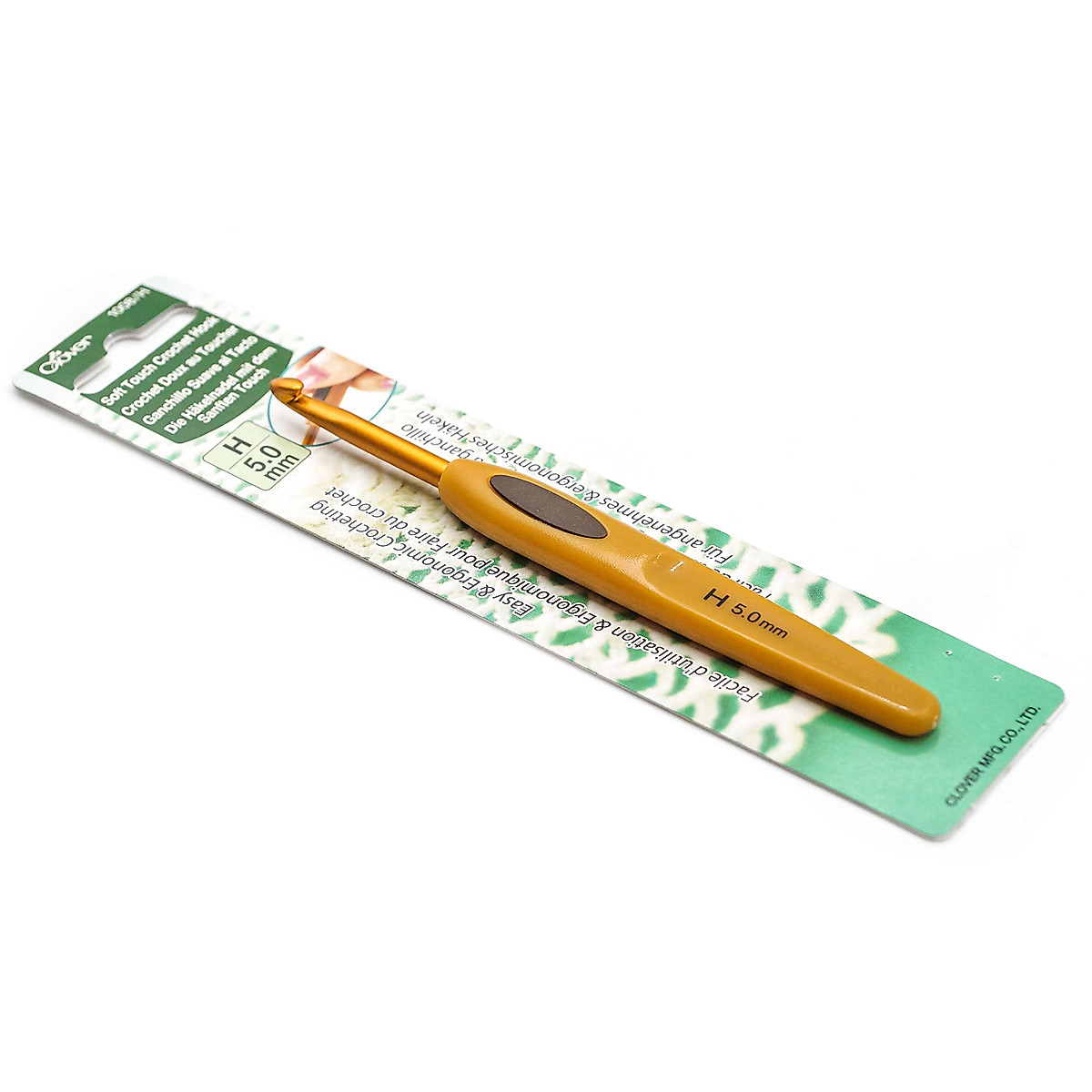 Clover 1008/H Soft Touch 5.0-mm Crochet Hooks, Size H