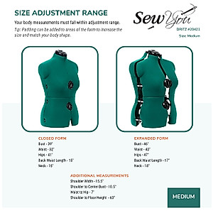 Dritz Sew You Adjustable Dress Form, Medium