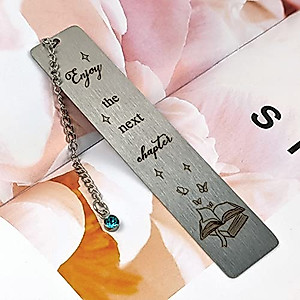 YoeeJob Metal Bookmark Gifts for Women/Men,Inspirational Bookmark with Tassel Gifts for Book Lover, Retirement Book Marker for Coworker Leaving New Job Promotion Christmas