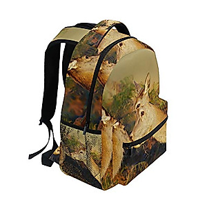 BAIHUISHOP King Lion Backpacks Travel Laptop Daypack School Bags for Teens Men Women
