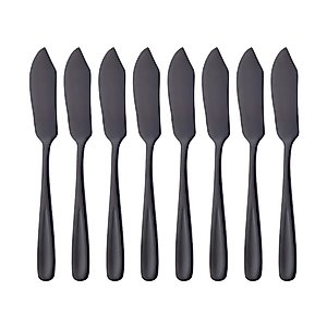 Buyer Star Cheese Butter Knife, Stainless Steel 18/10 6" Mini Desert Knives, Breakfast Slicer Sandwich Spreader,Set of 8