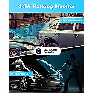 UPGROW 4K Dual Dash Cam Front and Rear Dashcam with SD Card Included, WiFi and GPS, Dash Camera for Cars with 3 Inches IPS Screen,Recorder with Super Night Vision, 24-Hour Parking Monitor